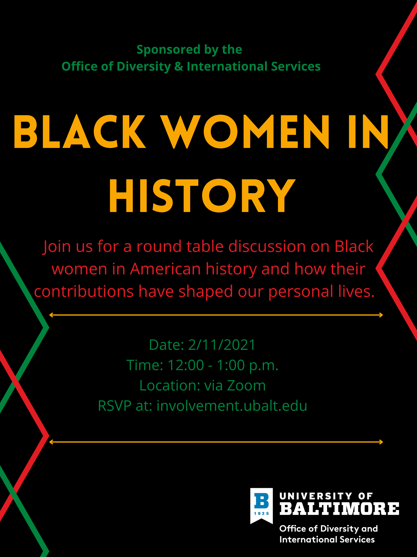 Black History Month Womens History Month Calendar
